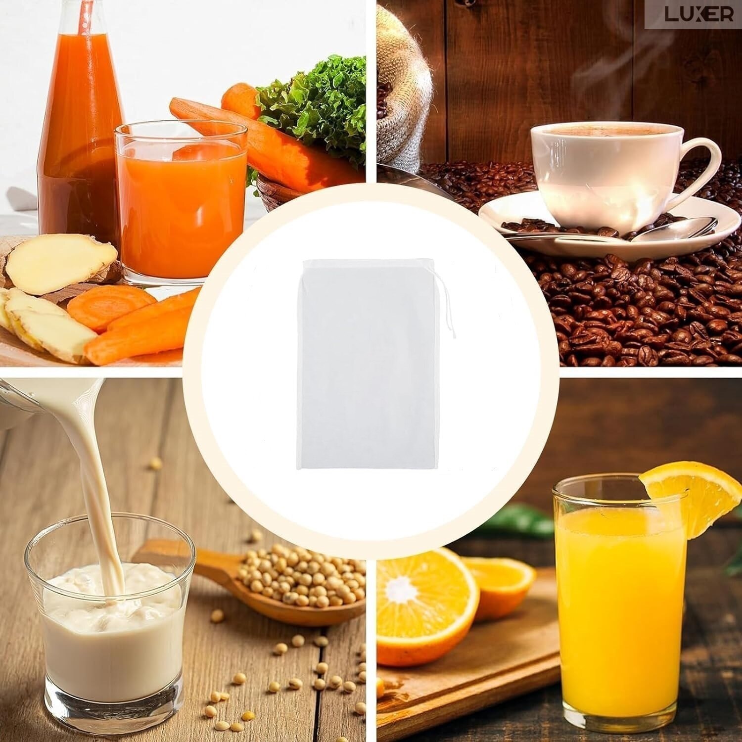 Punga Tip Filtru Cu Sita Foarte Fina Pentru Strecurare Lapte Vegetal ...