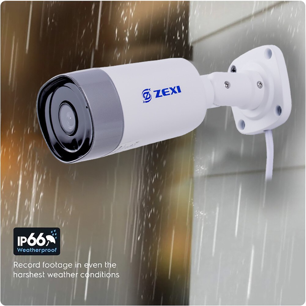 Camera de supraveghere, Zexi, 5 MP, 3.6mm, Alb - eMAG.ro