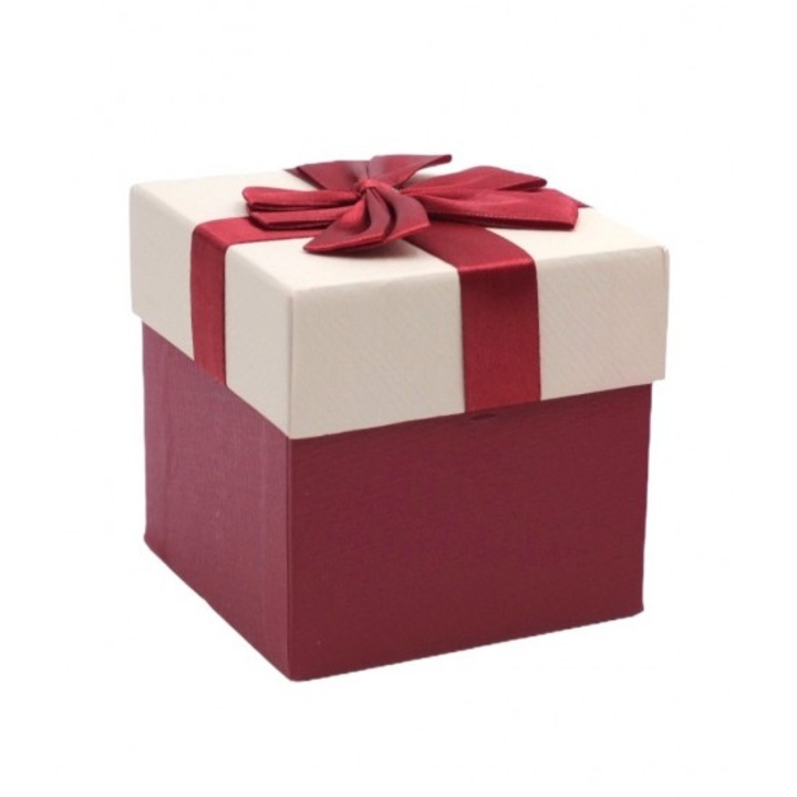 Cutie cadou WEI, 10x10x10 cm, Rosu - eMAG.ro