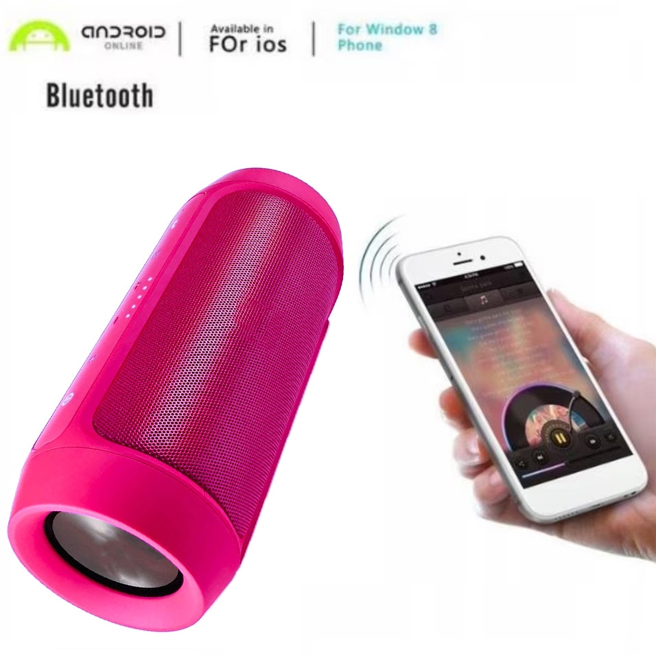 Boxa portabila Charge 2 plus, Bluetooth, hands-free, Radio FM, Roz ...