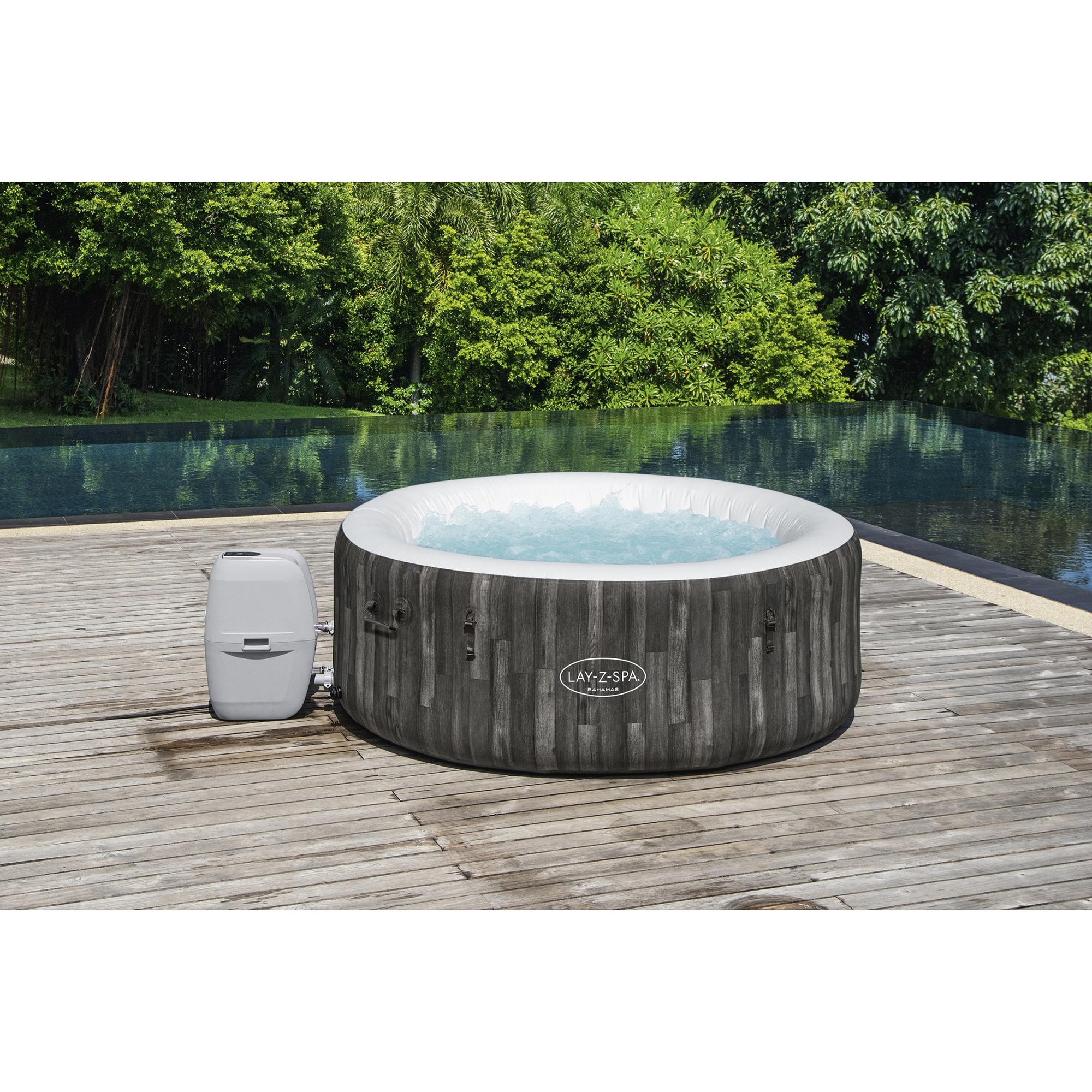 Jacuzzi gonflabil cu hidromasaj Lay-Z-Spa Bahamas AirJet Bestway ...