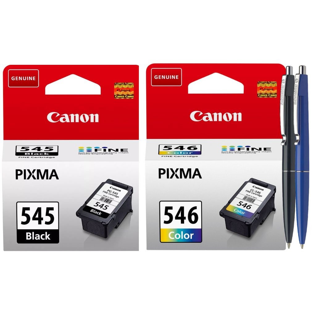Pachet Cartuse Cerneala Original Canon 1xPG-545B Negru, 1xCL-546 Color ...