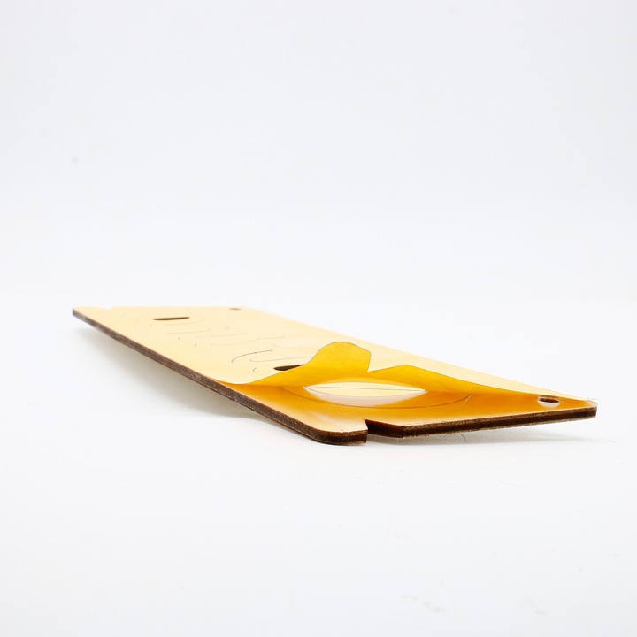 Inscriptie decorativa, autoadeziva din lemn cu nume Iulian, 2.5 cm ...