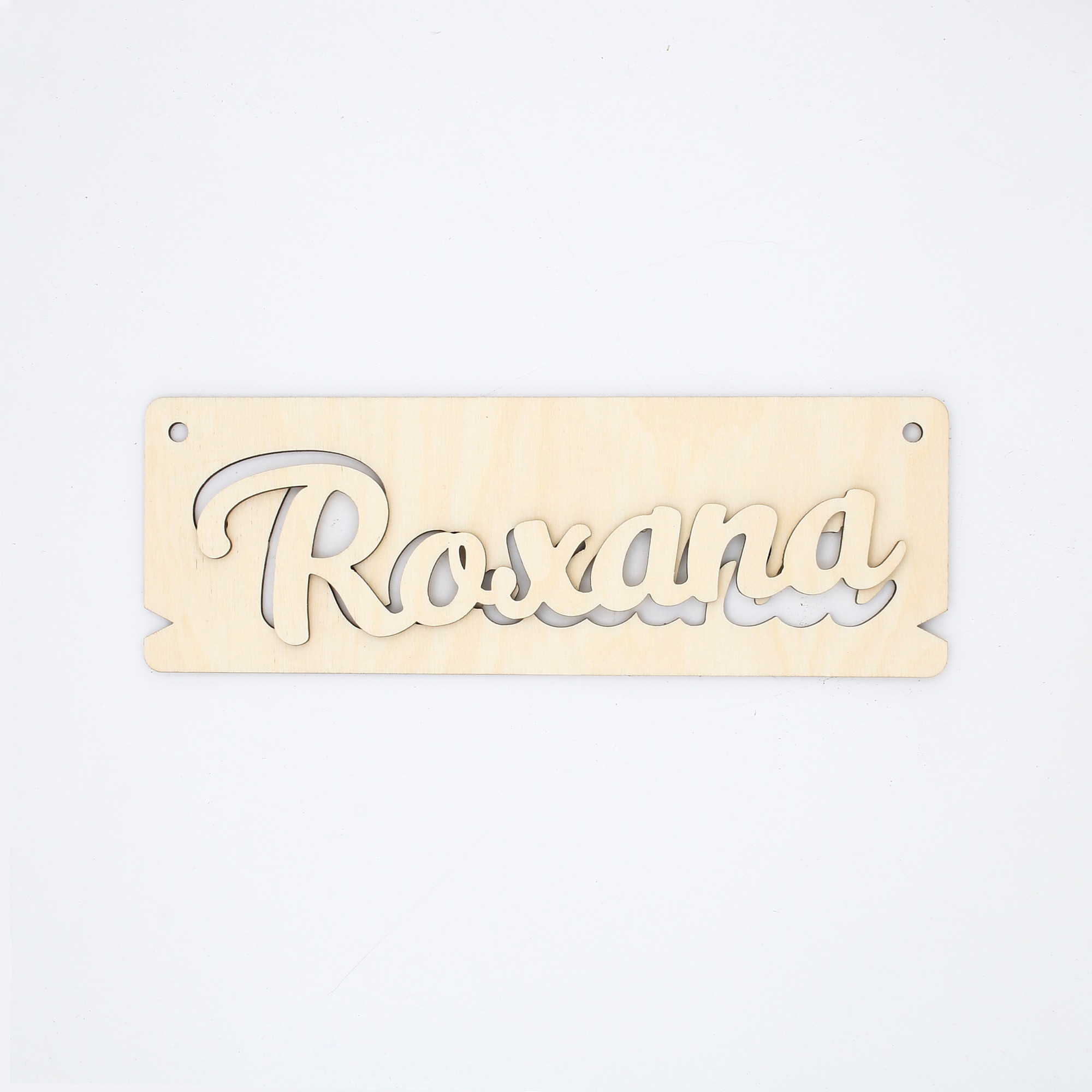 Inscriptie decorativa, autoadeziva din lemn cu nume Roxana, 5 cm - eMAG.ro