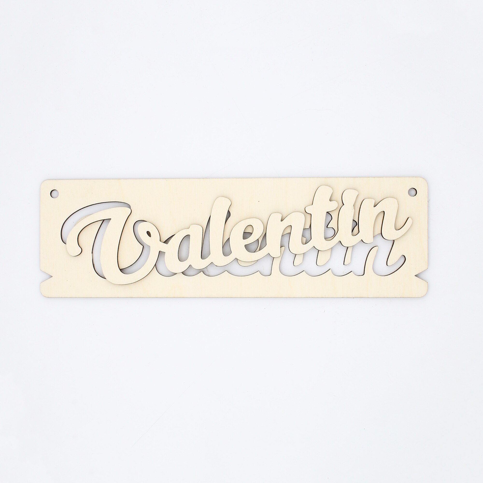 Inscriptie decorativa din lemn cu nume Valentin, 2.5 cm - eMAG.ro