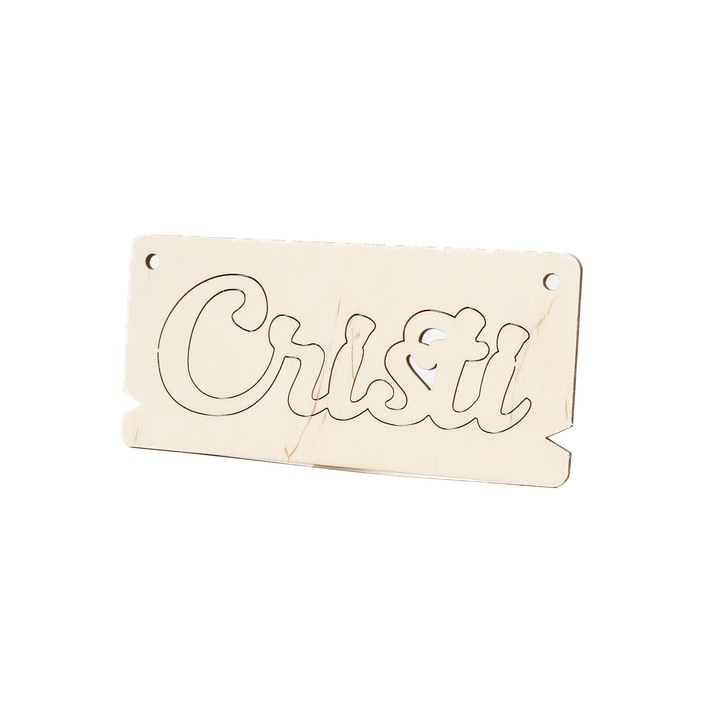 Inscriptie decorativa, autoadesiva din lemn cu nume Cristi, 5 cm - eMAG.ro