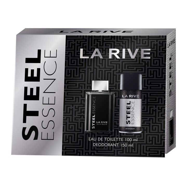 Set La rive Steel Essence man apa de toaleta 100 ml si deodorant 150 ml ...