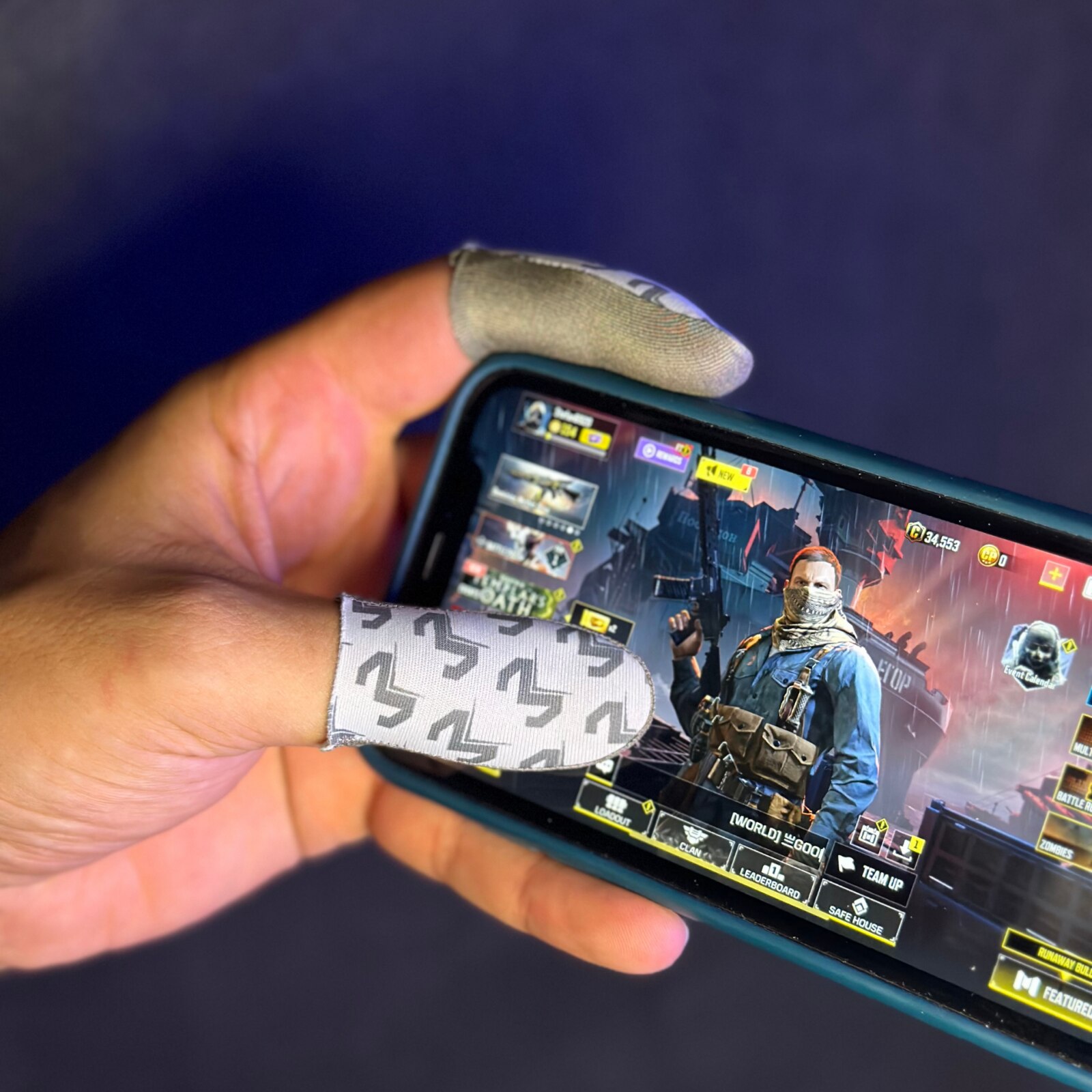 Set 2 x Degetare (Manusi) Gaming Profesionale, Memo FS02, Fibra Silver ...