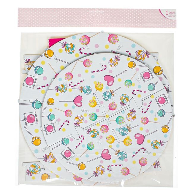 Suport pentru Acadele cu 2 Nivele, carton, multicolor, 24cm - eMAG.ro