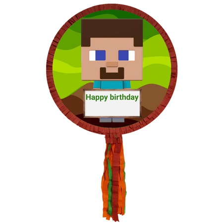 Pinata minecraft, bat inclus si 10 jucarii surpriza - eMAG.ro
