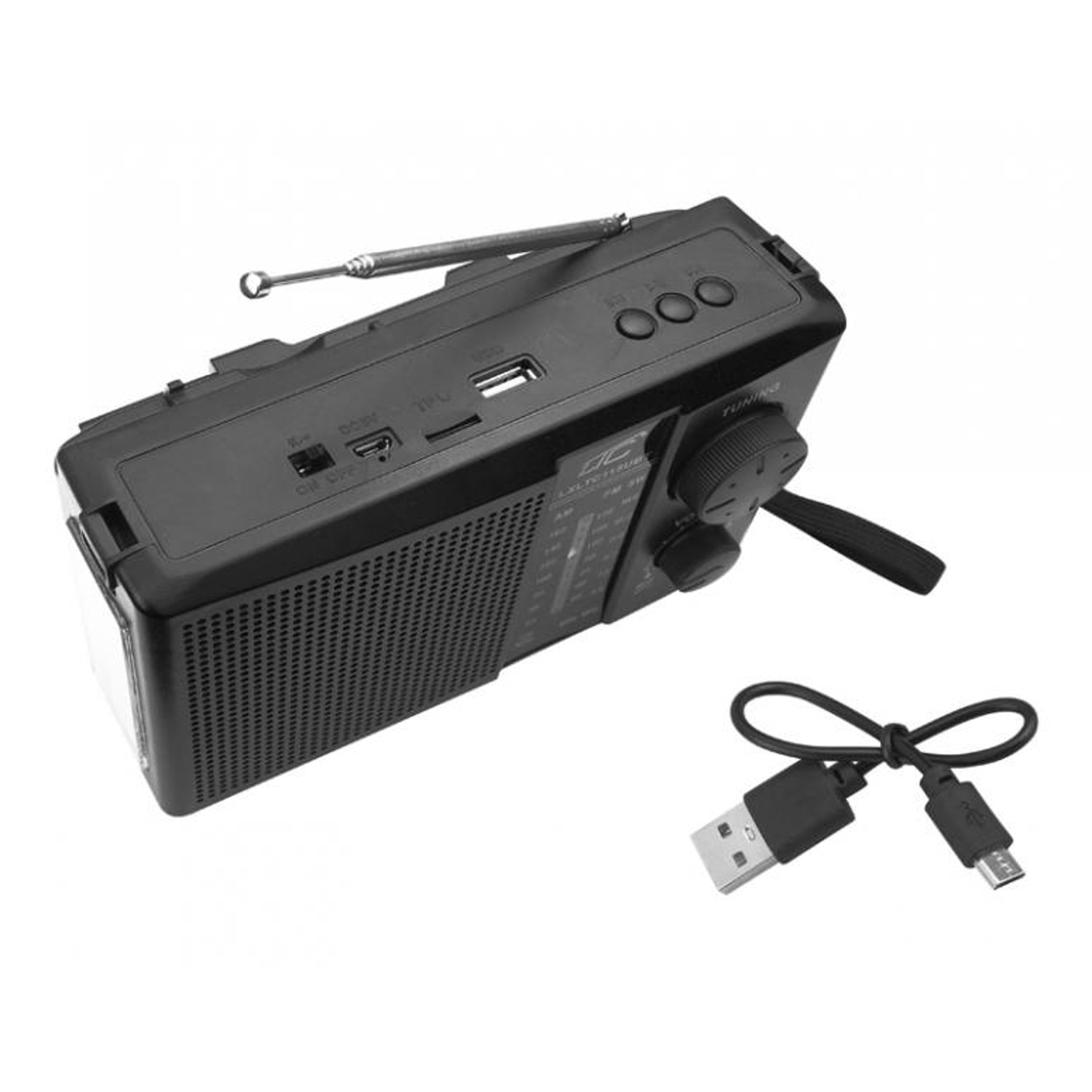 Radio portabil cu panou solar si lanterna, LTC Ner, Bluetooth, FM/AM/SW ...