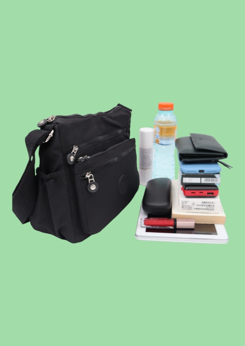 Geanta dama, 28x20x14 cm, bine compartimentata, usoara N53 negru - eMAG.ro