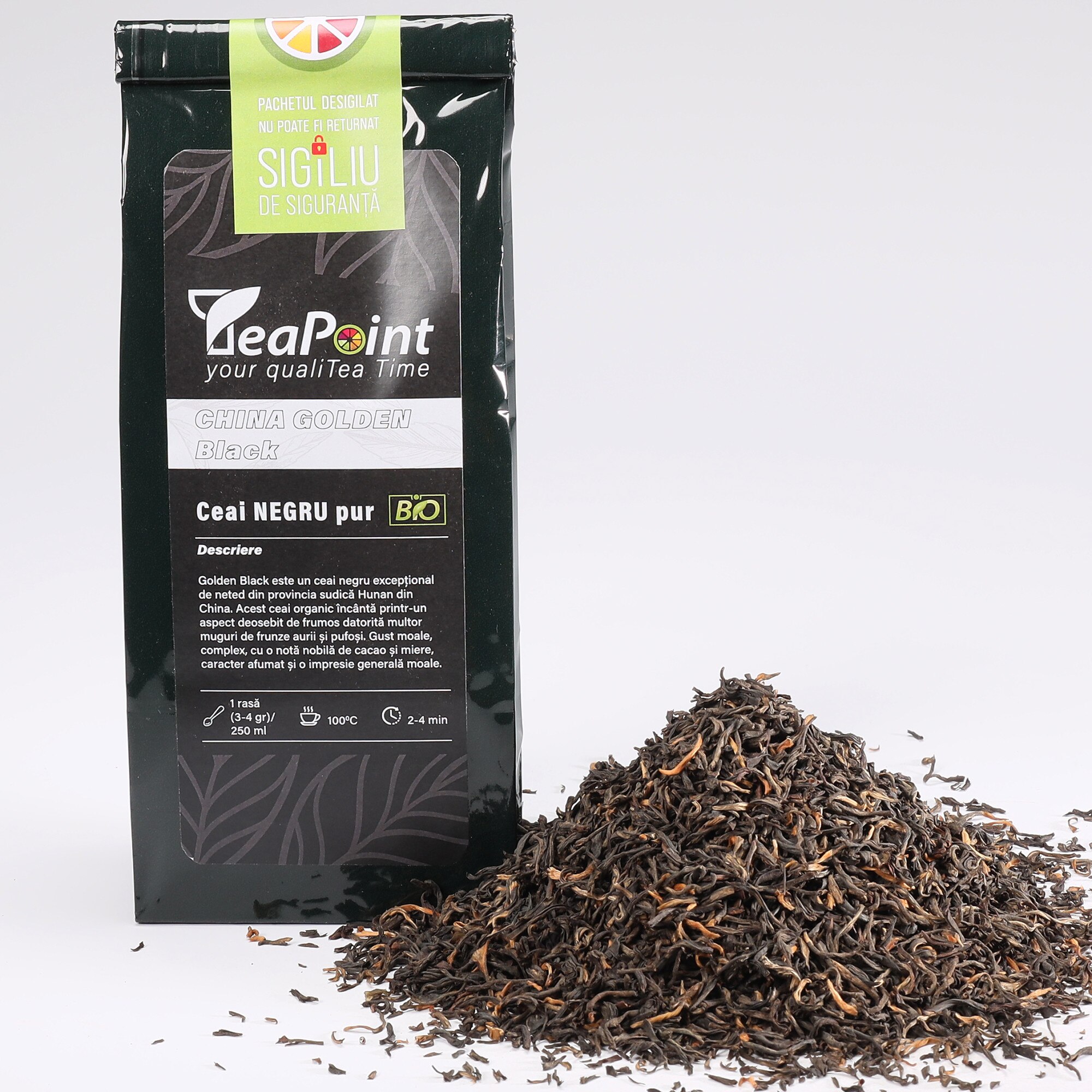 Ceai Negru, China Golden Black, BiO, Tea Point 100 g - eMAG.ro