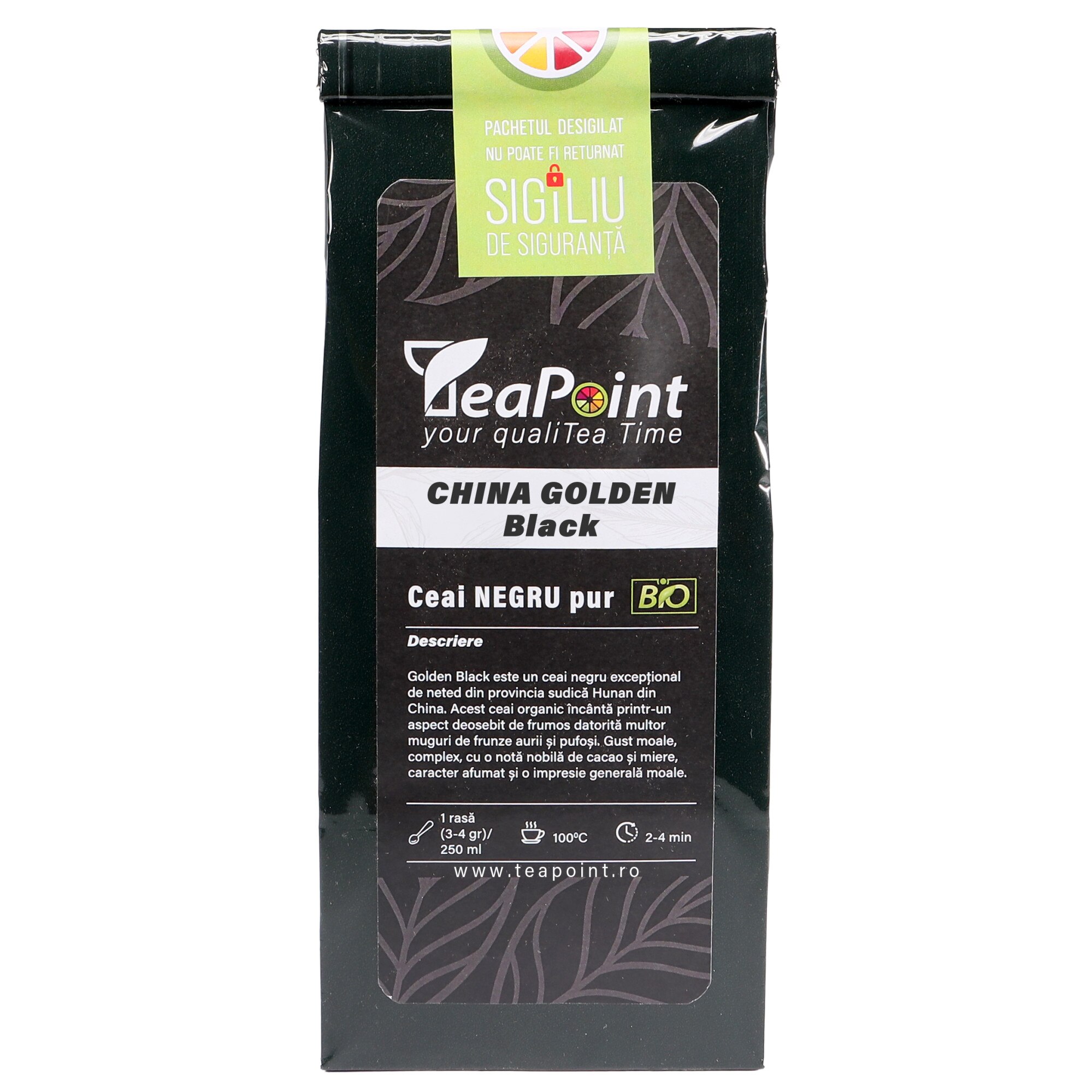 Ceai Negru, China Golden Black, BiO, Tea Point 100 g - eMAG.ro