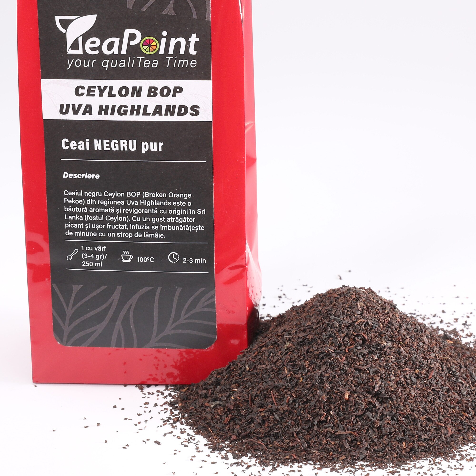 Ceai negru, Ceylon BOP Uva Highlands, Tea Point 100 g - eMAG.ro