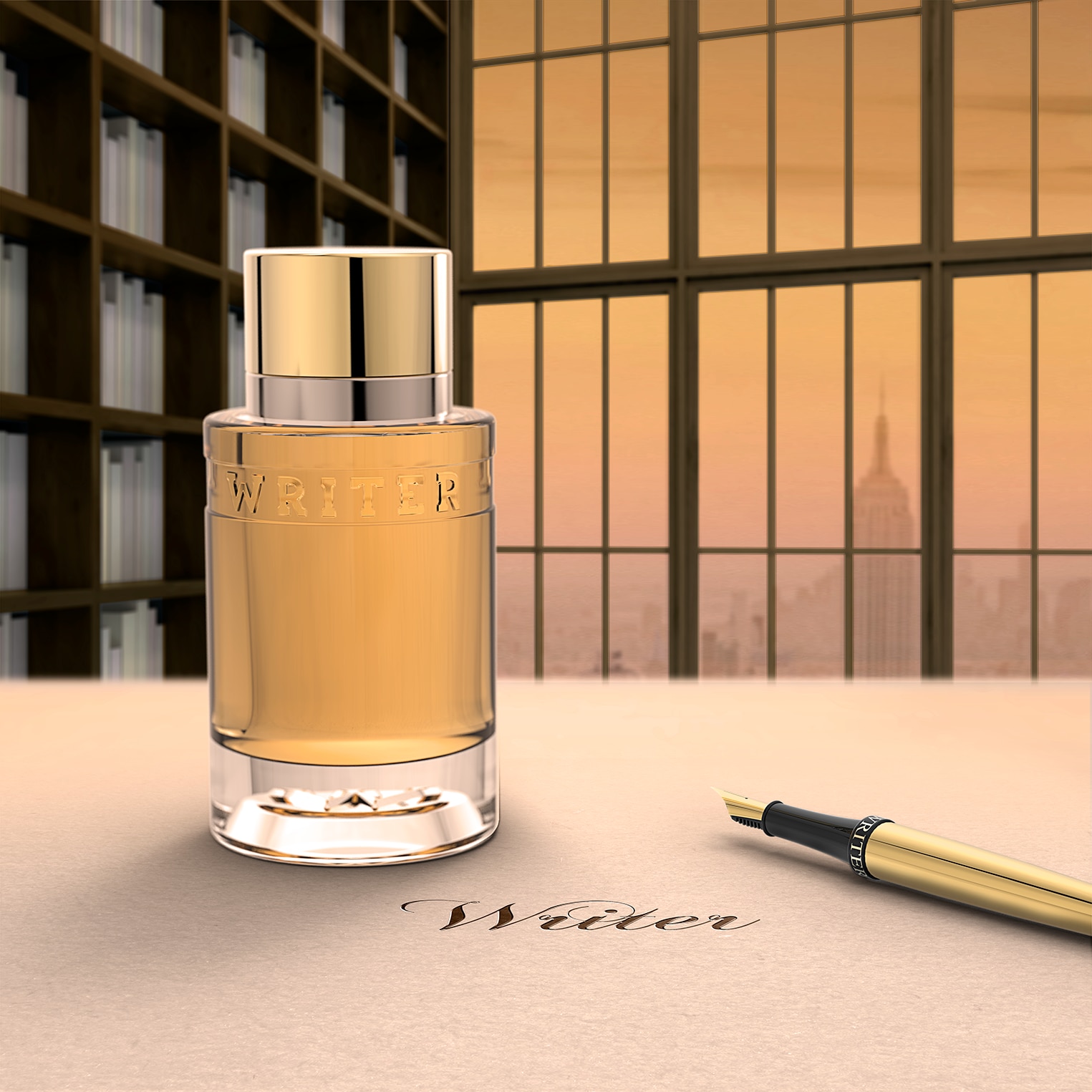 Apa de parfum pentru barbati Gold, Writer, 100 ml - eMAG.ro