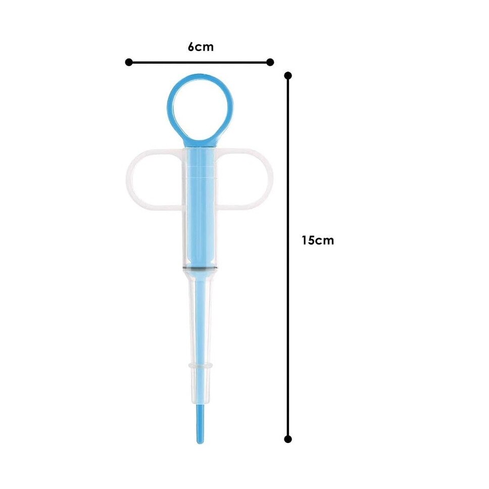 Dozator de medicamente pentru animale, Silicon, 15 x 6cm, Albastru ...