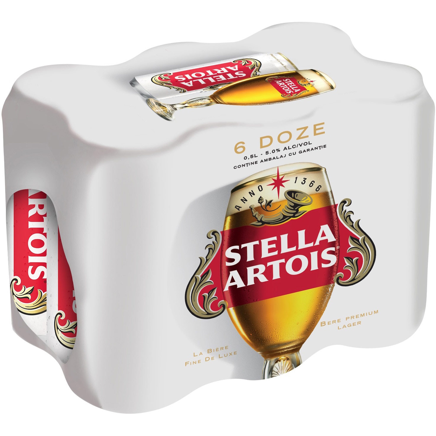 Bere Blonda superioara Stella Artois, Doza, 6 x 0.5l - eMAG.ro