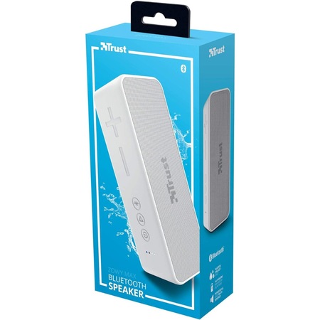 Bluetooth hangszóró, Trust 23830, Zowy Max, IPX7, 3,5 mm, Micro SD, 10 W RMS, Fehér - eMAG.hu