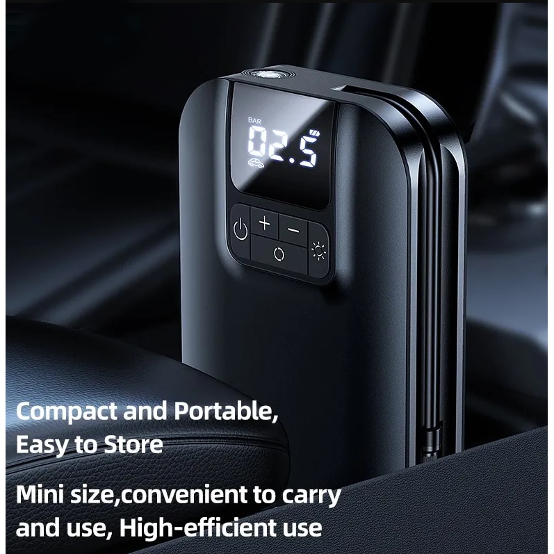 Mini compresor pentru bicicleta, motocicleta si masina, portabila, cu ...