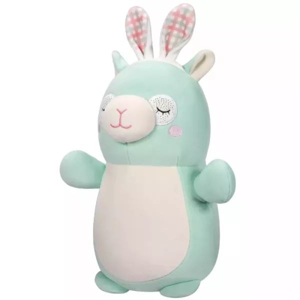 Squishmallows: HugMee Miley, a menta színű láma plüss nyuszifülekkel ...
