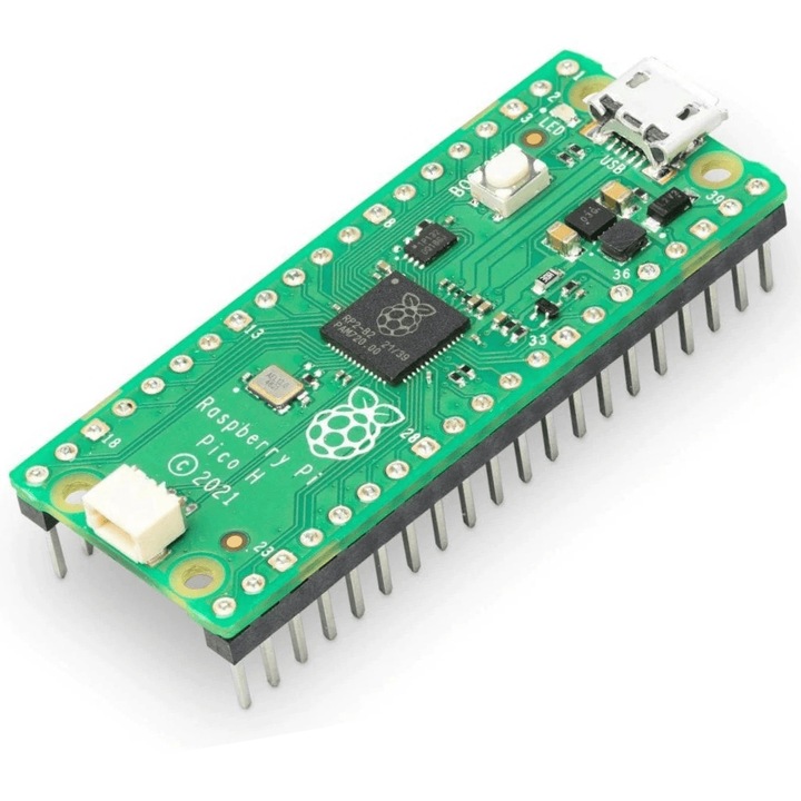 Modul Microcontroler Raspberry Pi Pico H RP2040, 2MB Flash, 264kB SRAM ...