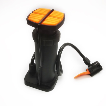 Pompa de umflat portabila, de picior, pentru biciclete, mingi, saltele ...