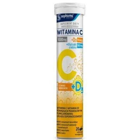 Tablete efervescente, Sopharma, Vitamina C, 20 bucati - eMAG.ro
