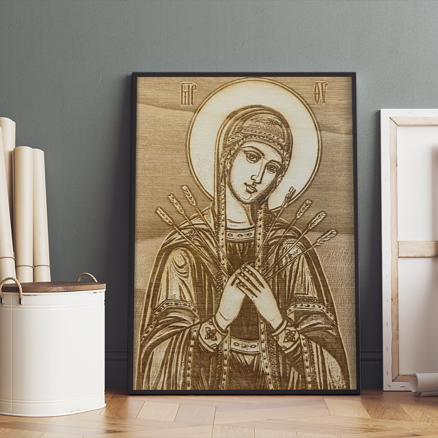 Icoana Maica Domnului cu Sapte Sageti 70 cm - eMAG.ro