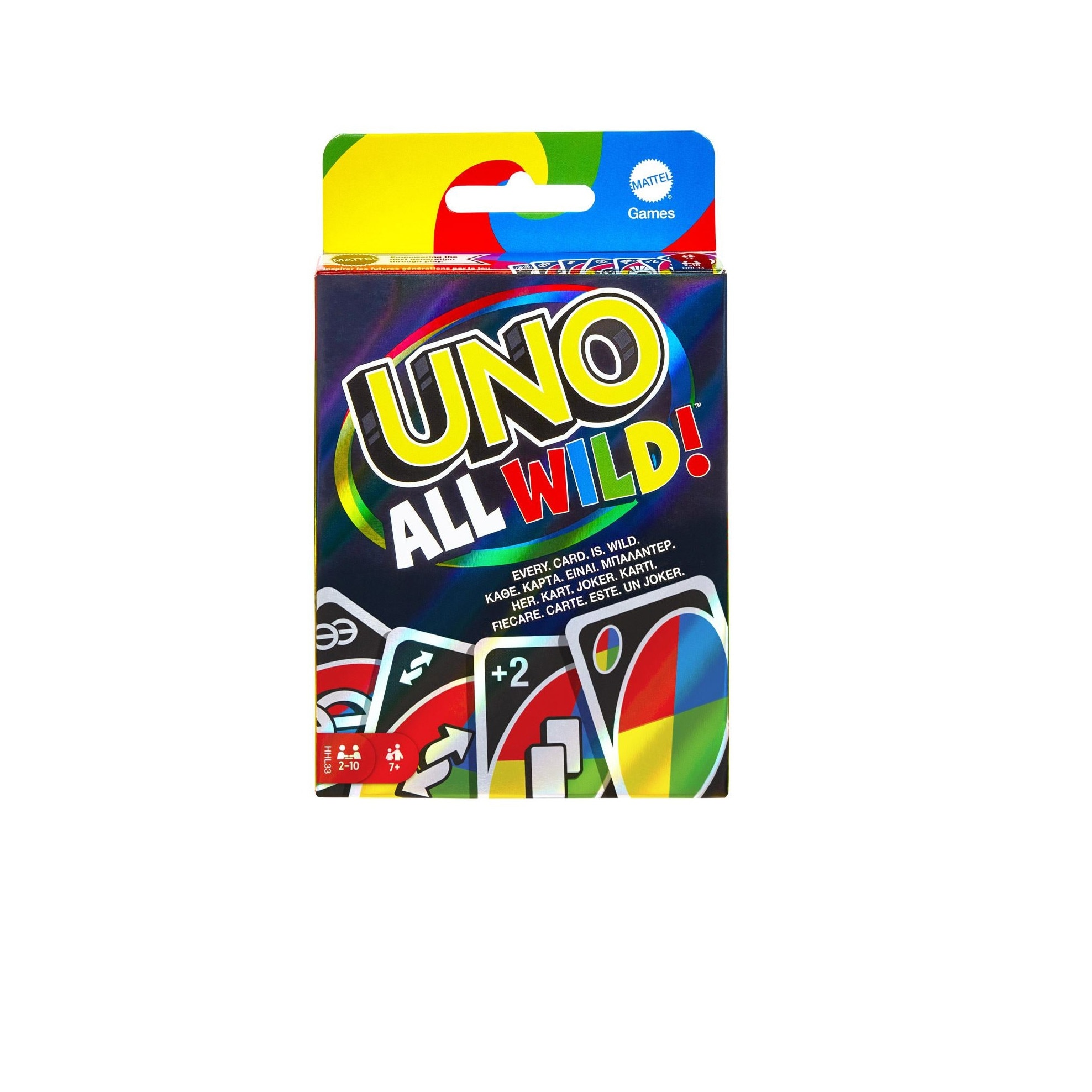 Joc de societate, UNO, All Wild, Multicolor, 7+ - eMAG.ro