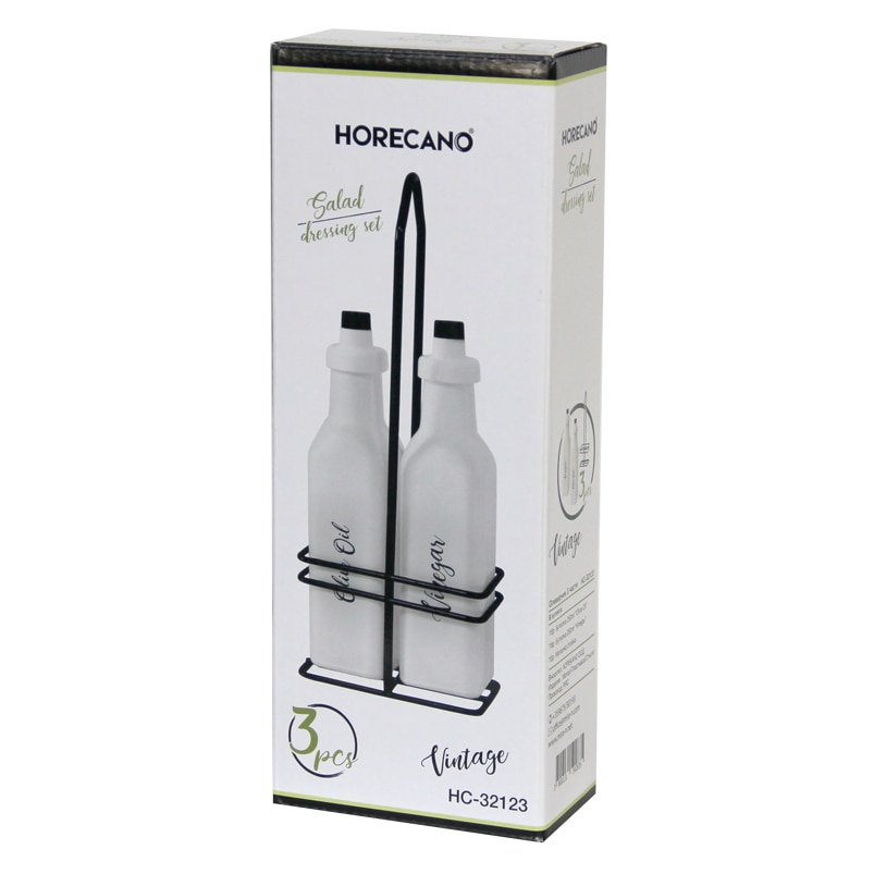 Оливерник HORECANO, VINTAGE, 3 части, бял - eMAG.bg