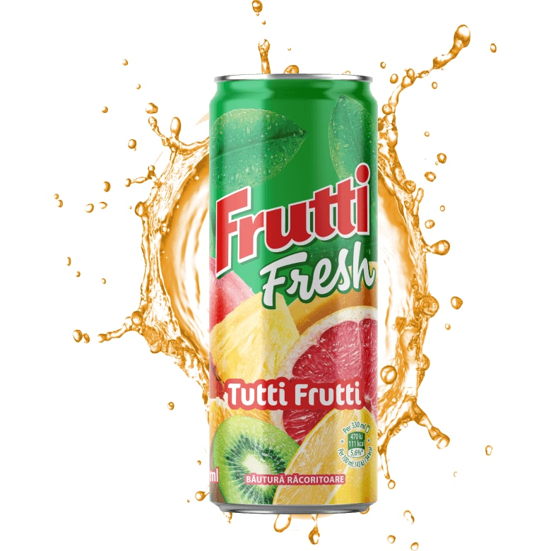 Bautura carbogazoasa Frutti Fresh Tutti Frutti, 24 x 0.33L - eMAG.ro
