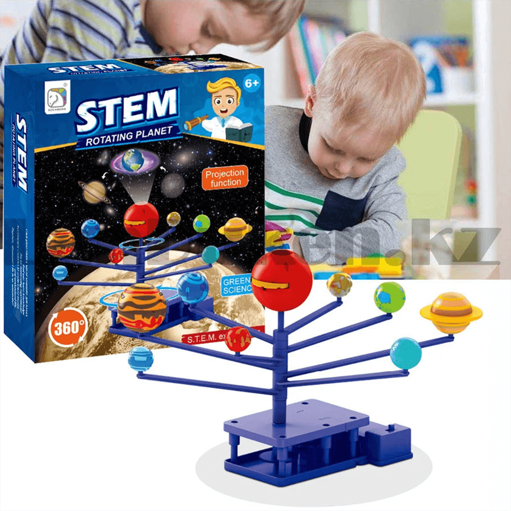 Joc educativ, Cu sistemul solar, Planete rotative si proiectie, 6 ...