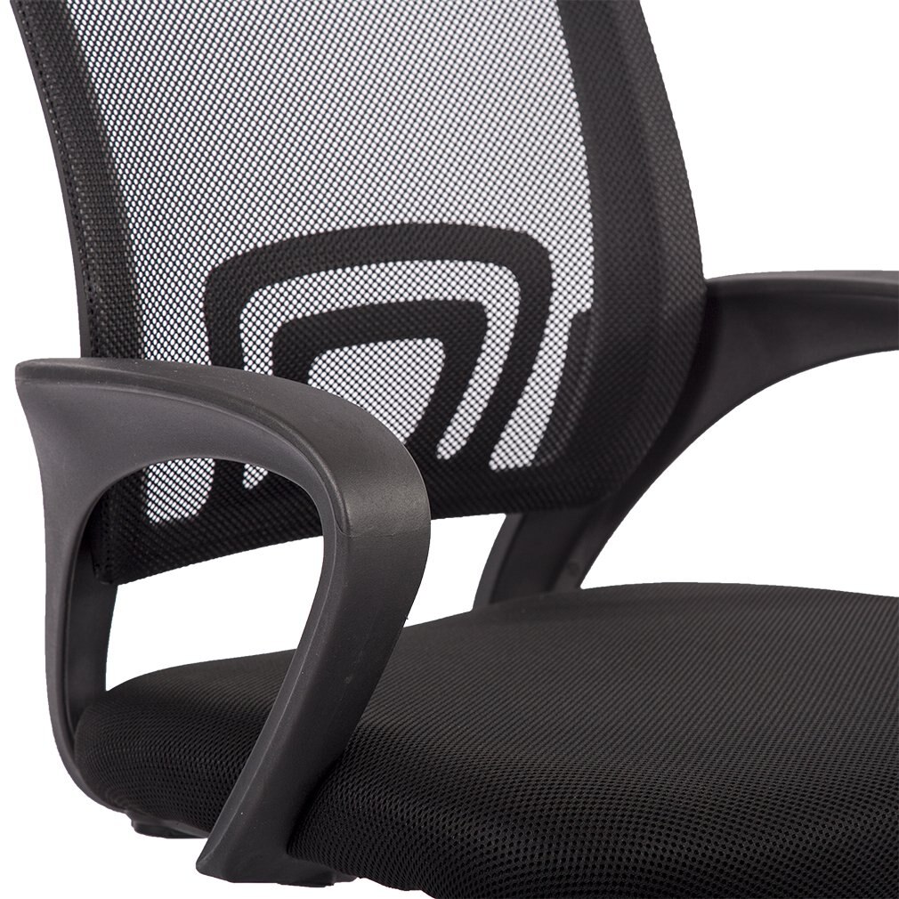 Scaun de birou Selly Negru, Textil, Pivotant, Reglabil pe inaltime ...