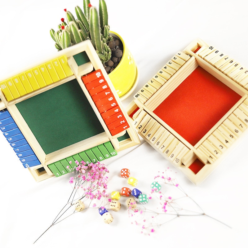 Joc matematic de Masa tip Tabla colorata din Lemn, 1-4 jucatori, cu 8 ...