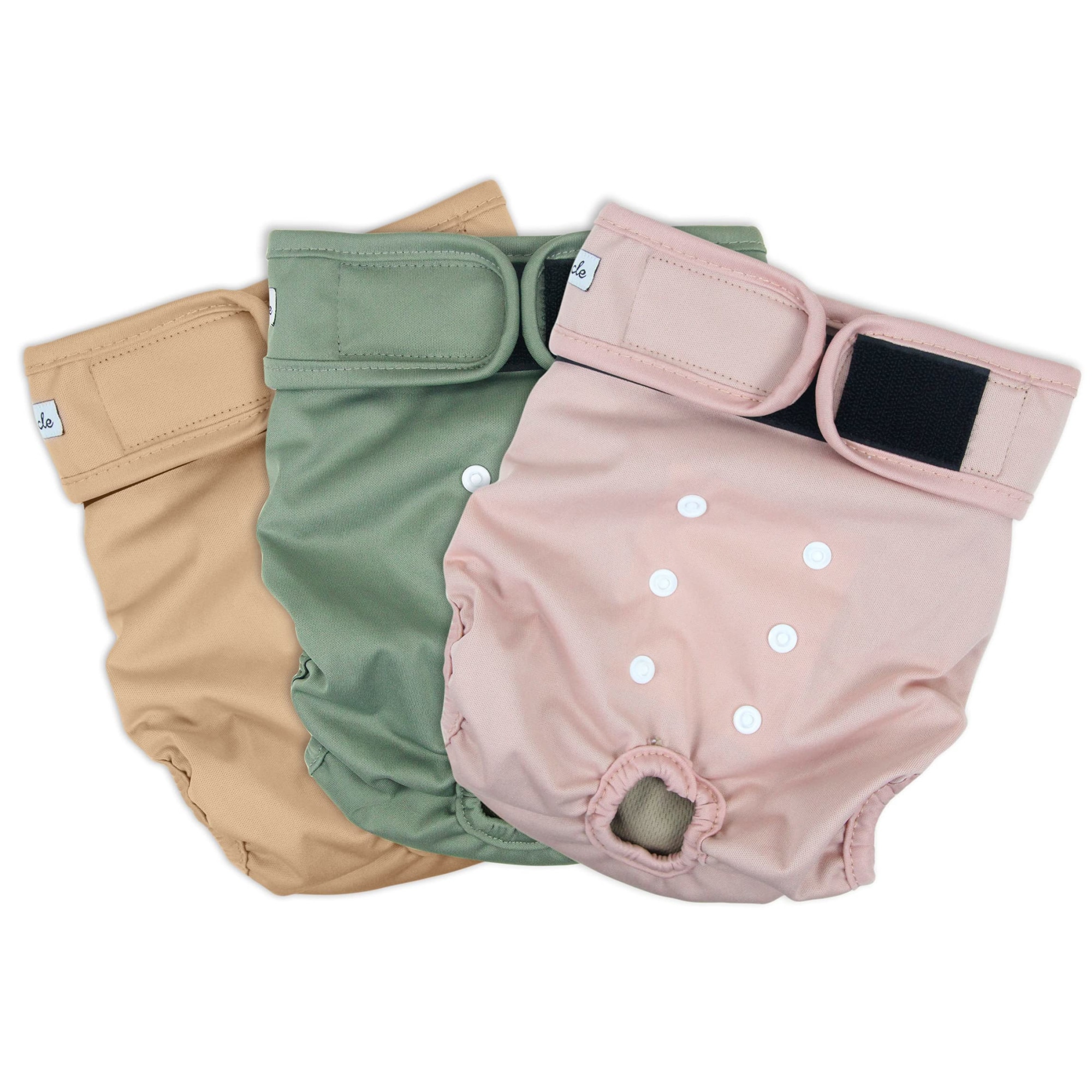 Scutece lavabile pentru caini, OVERTANG, Prinderi reglabile, M - eMAG.ro