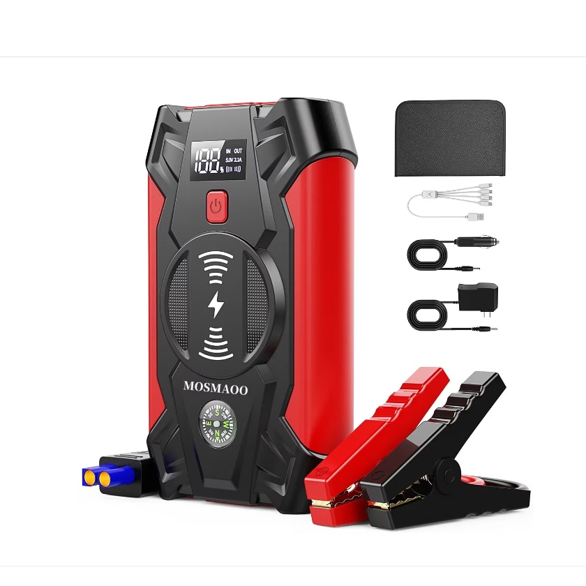 Starter auto ANUTETOUNI® pentru motor benzina/diese, 12V, 28000mAh, 3 ...