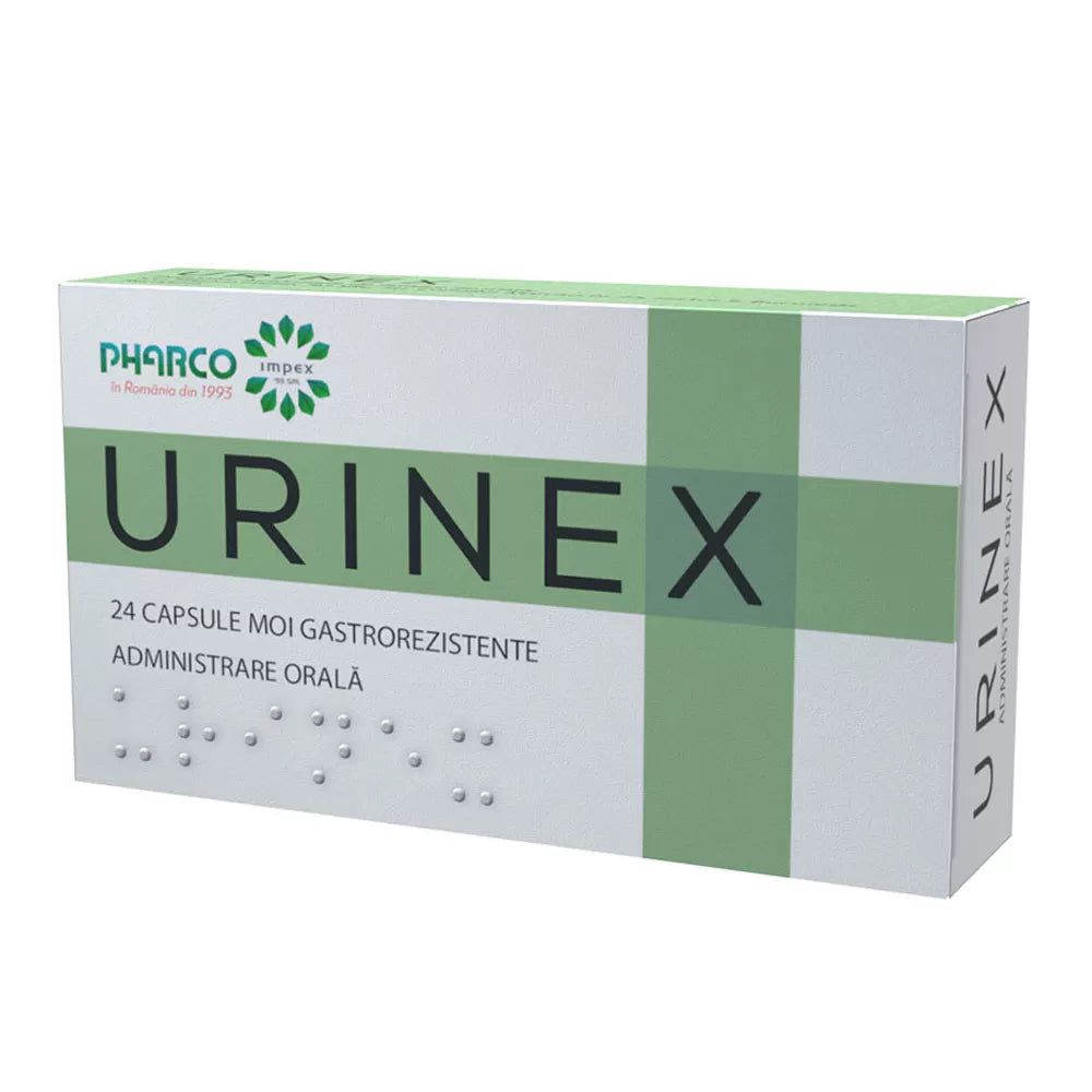 Urinex, 24 capsule moi gastrorezistente, Pharco - eMAG.ro