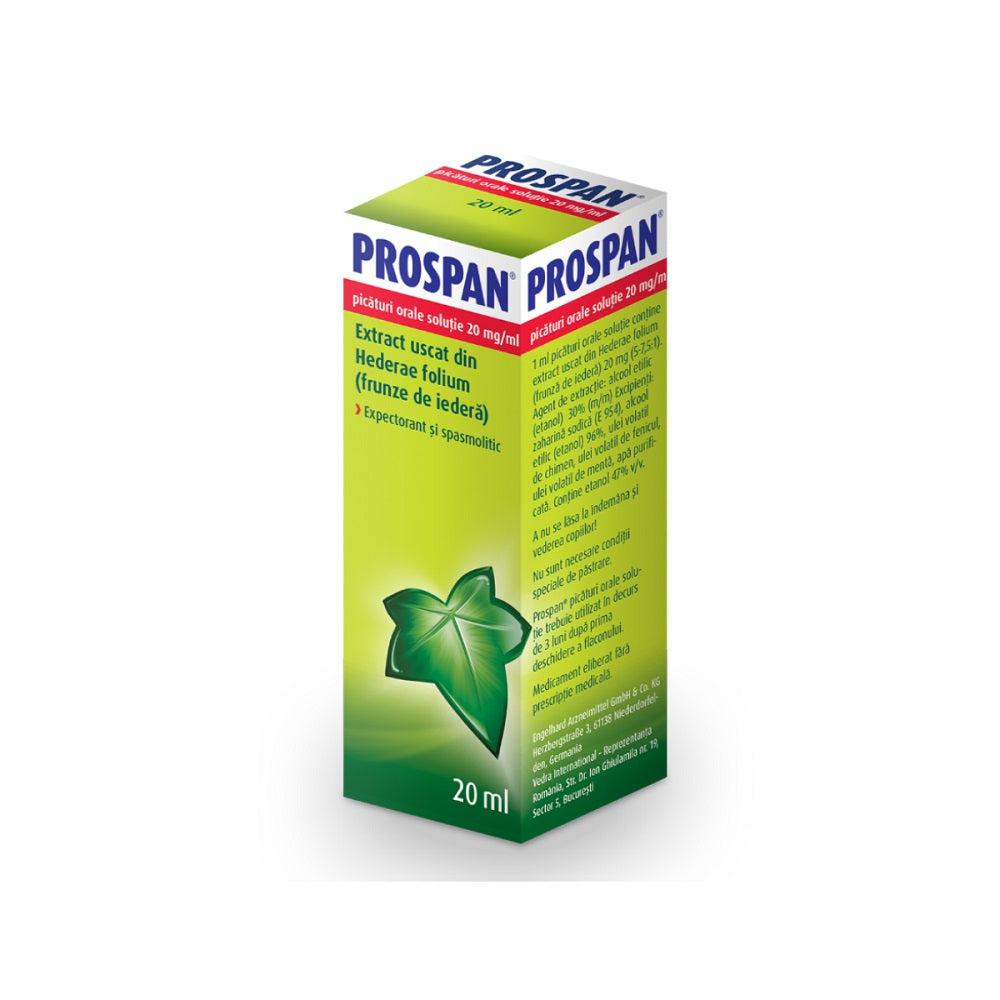 Prospan picaturi orale, solutie, 20 mg/ml, 20 ml, Engelhard Arzneimittel - eMAG.ro