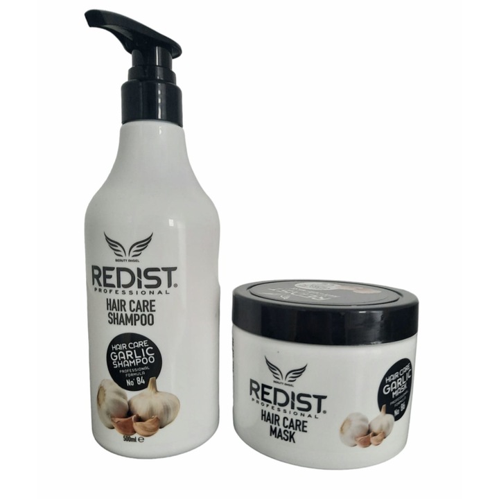 Комплект против косопад и растеж на косата с екстракт от чесън, Redist ...