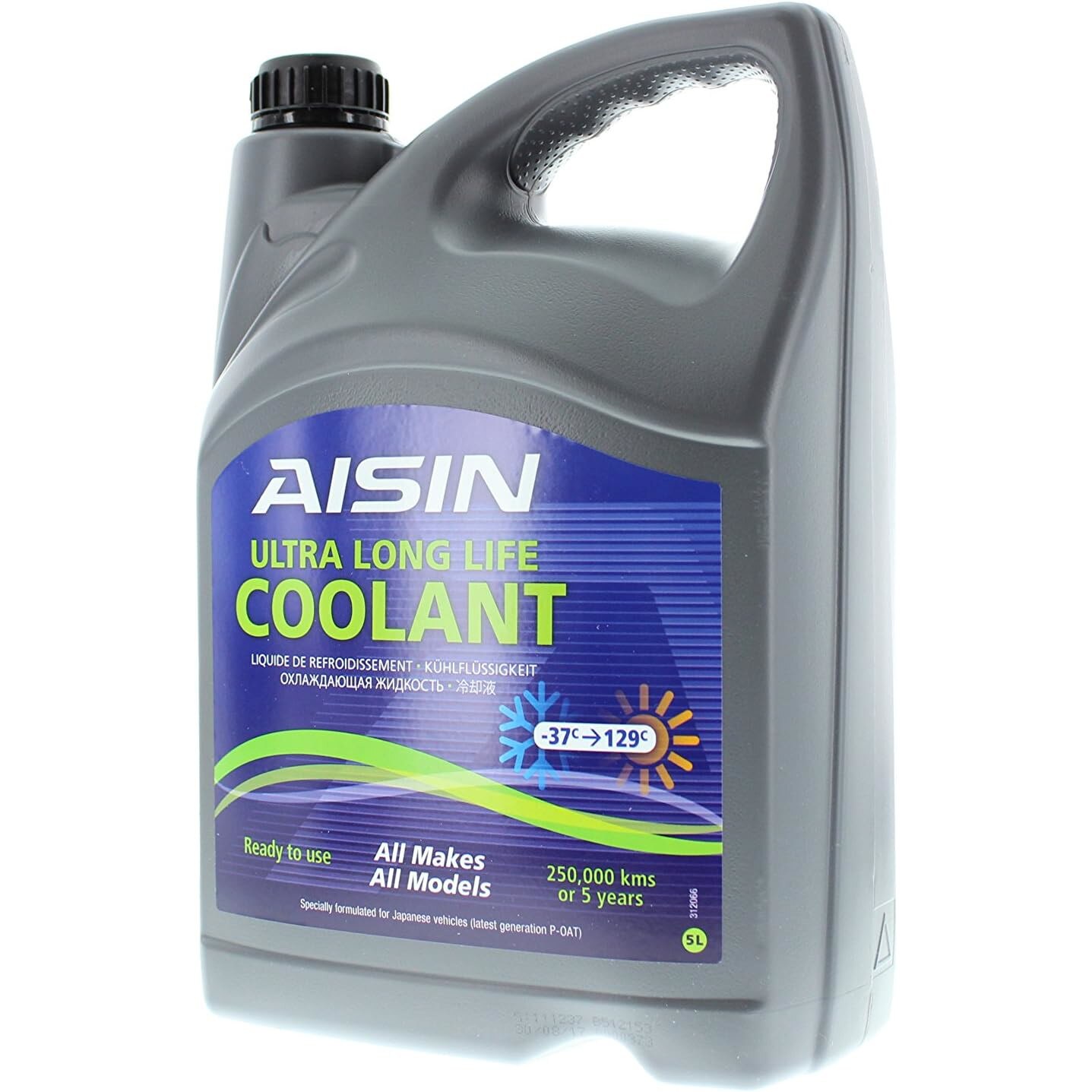 Antigel albastru diluat G12+ Aisin Ultra Long Life LLC-90005, 5 litri ...