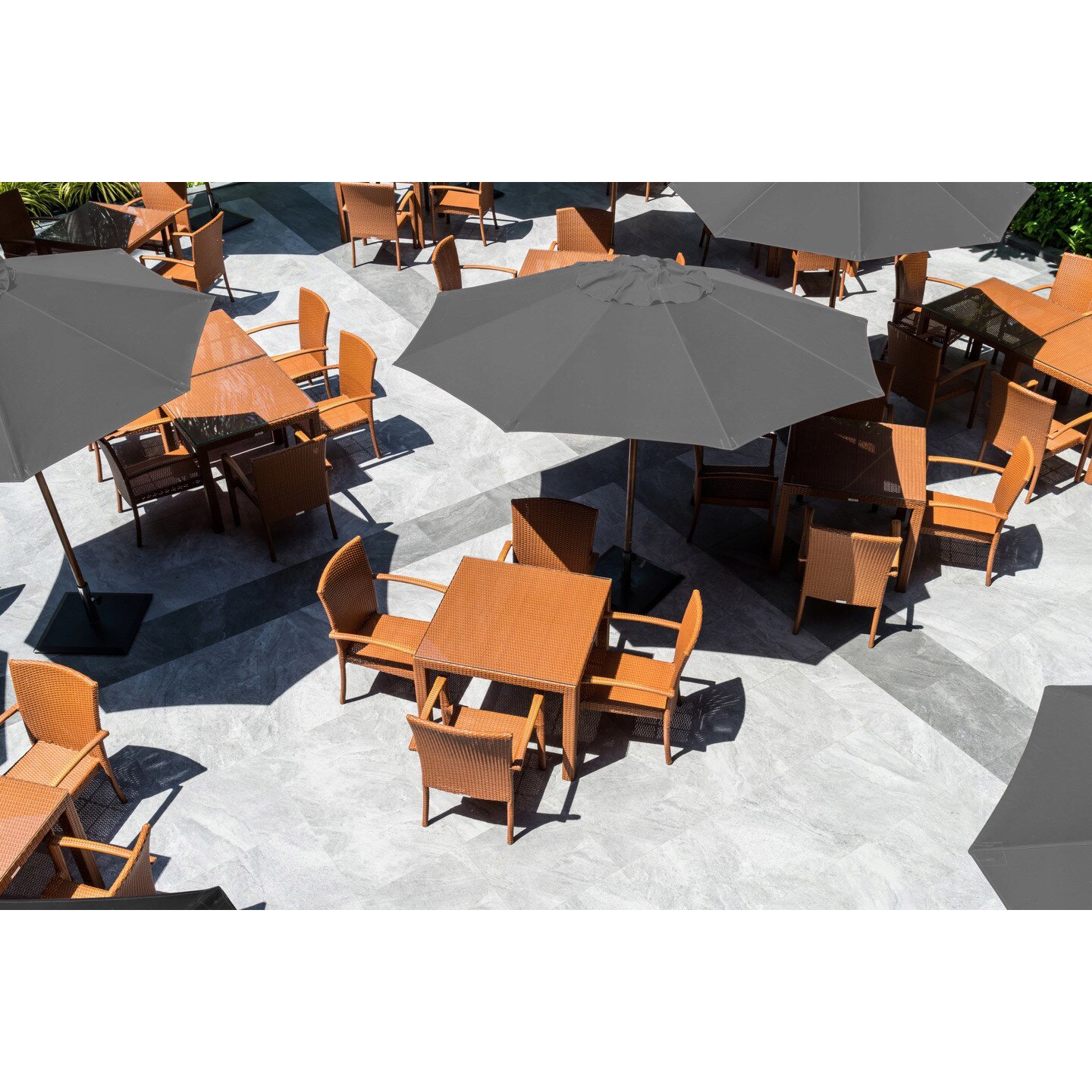 Umbrela terasa gradina, cu inclinare si husa, 300cm, Gri - eMAG.ro