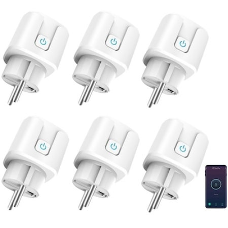 Set 6 prize inteligente, Monitorizare consum energie, 20A, Wi-Fi ...