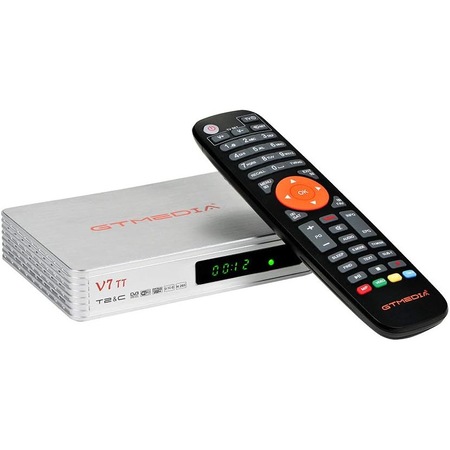 Receptor decodor satelit digital GT Media V7 TT, suporta 1080P HD/HDMI ...