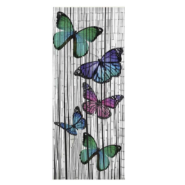 Perdea din bambus Fluturi, 90x200 cm - eMAG.ro