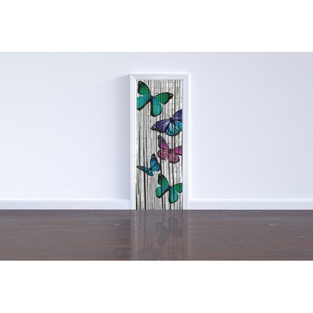 Perdea din bambus Fluturi, 90x200 cm - eMAG.ro