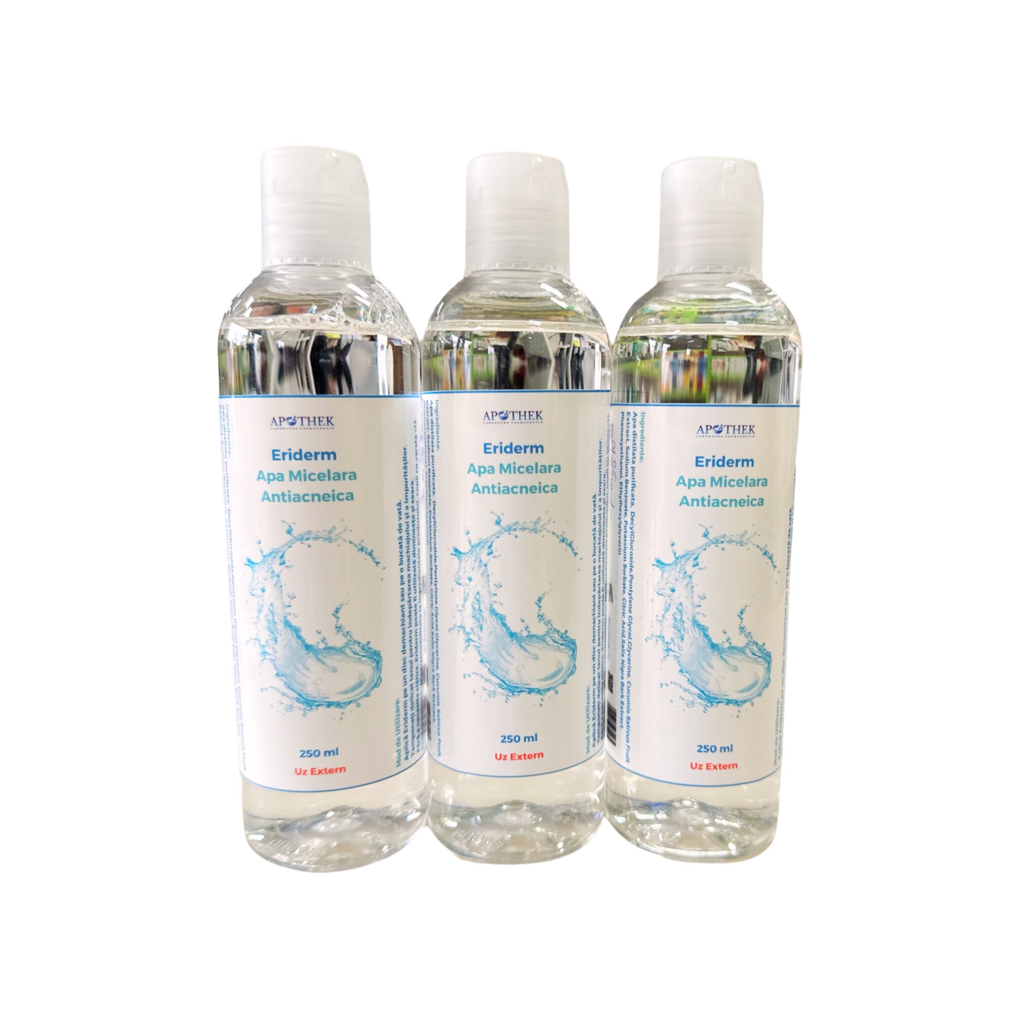 Apa micelara antiacneica Eriderm 250ml Apothek - eMAG.ro
