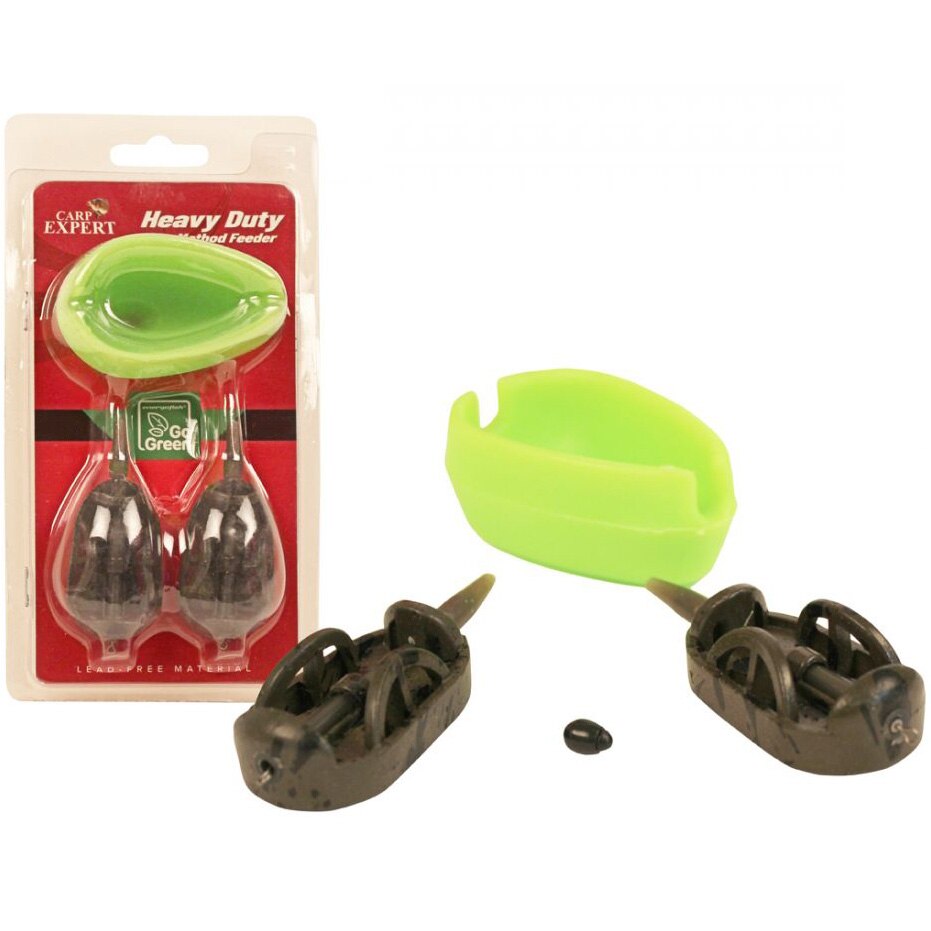 Комплект захранки Heavy Duty Method Carp Expert Go, Green, 2x60гр ...