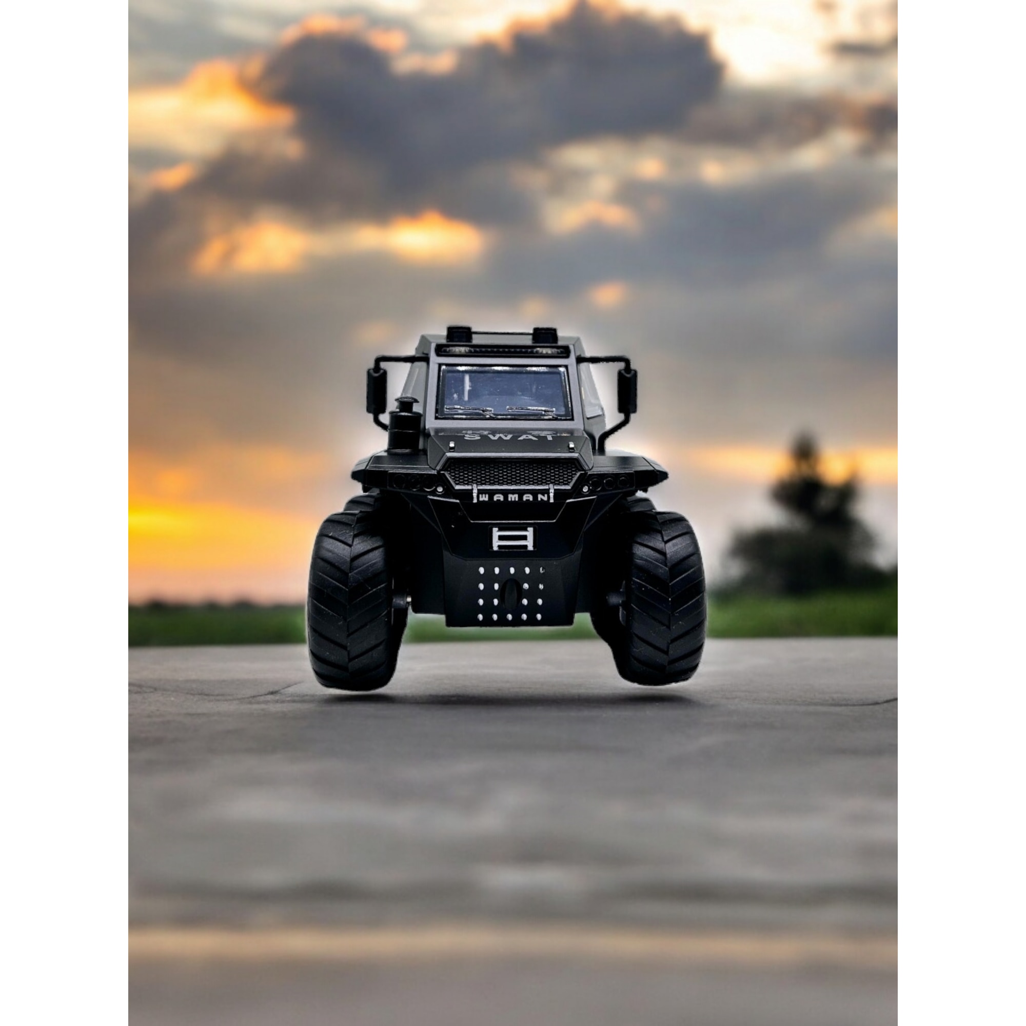 Camion din metal tip Swat Politie, 3 sunete realistice, Farurile ...