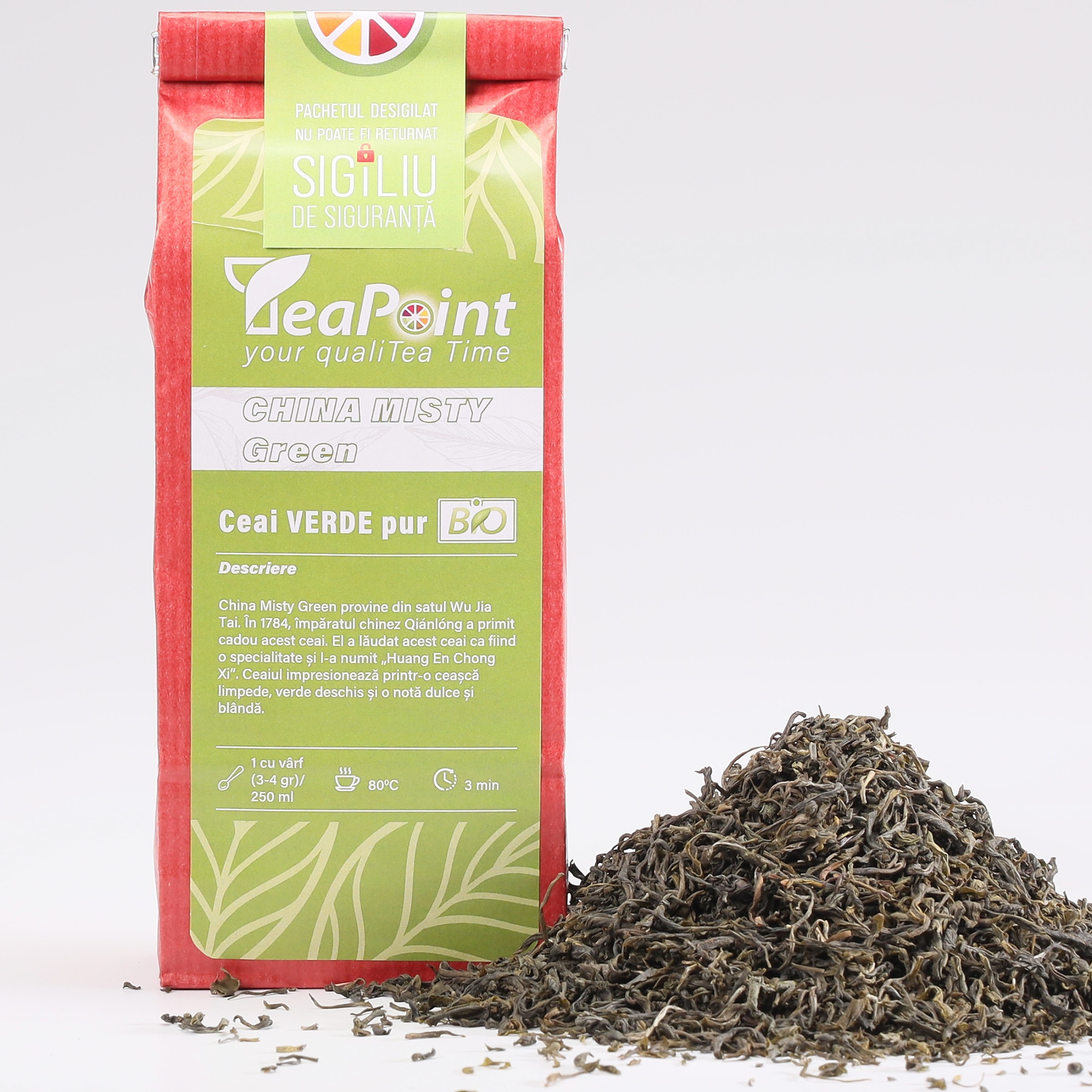 Ceai verde, China Misty Green BiO, Tea Point 100 g - eMAG.ro